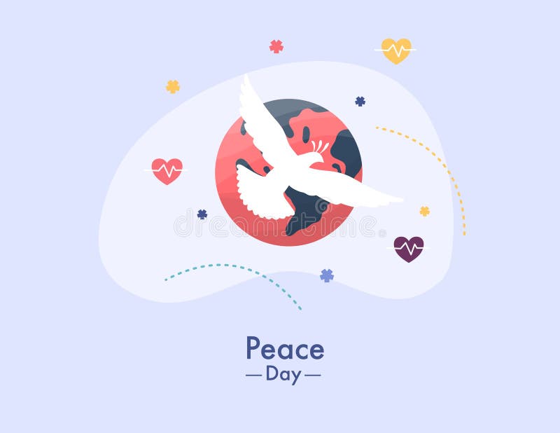 Peace Day Illustration Vector Design for Day of Peace Event Vector ...