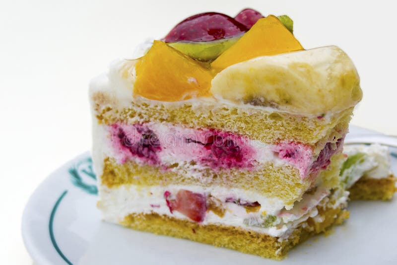 Peace of Delicious Turkish Cake Stock Image - Image of cream, studio ...