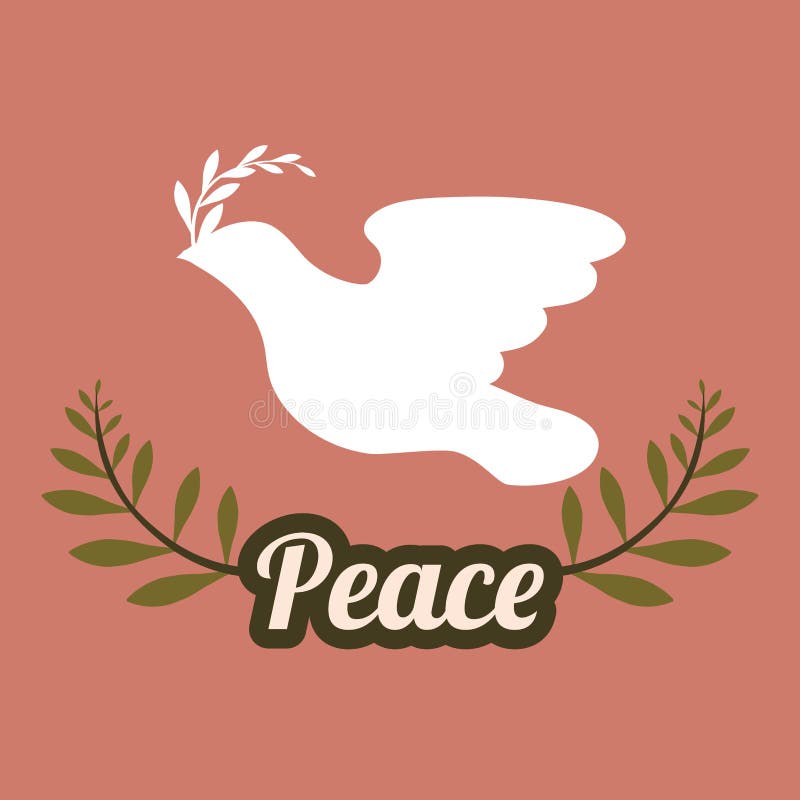 Peace design stock vector. Illustration of beautiful - 58660987