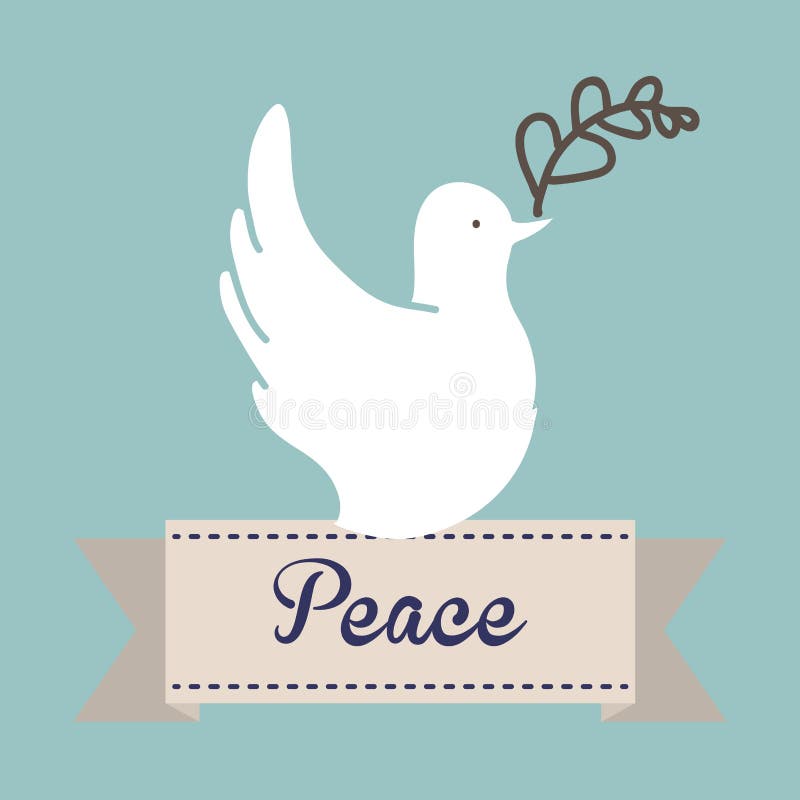 Peace design stock vector. Illustration of purity, birld - 58661248