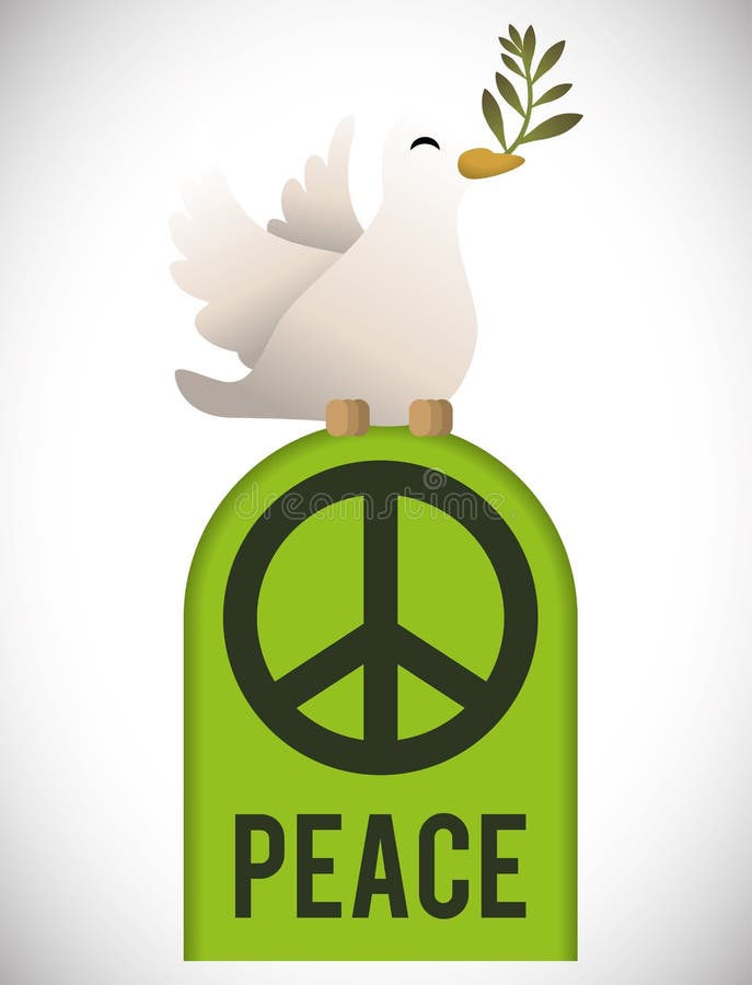 Peace design stock vector. Illustration of human, element - 58661438
