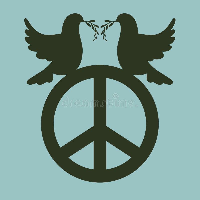 Peace design stock vector. Illustration of icon, retro - 58661644