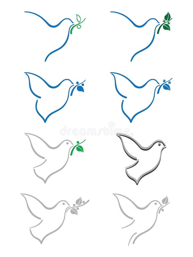 Peace dove stock vector. Illustration of artwork, cover - 18184764
