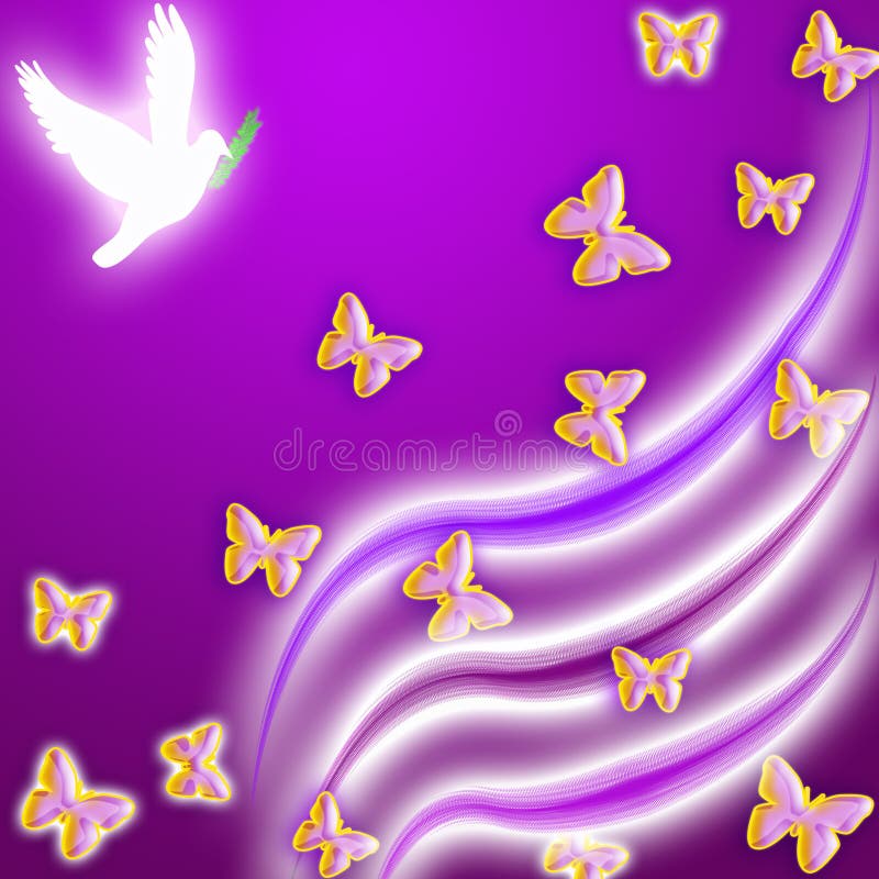 Beautiful Purple Dove Background Stock Illustrations – 136 Beautiful ...