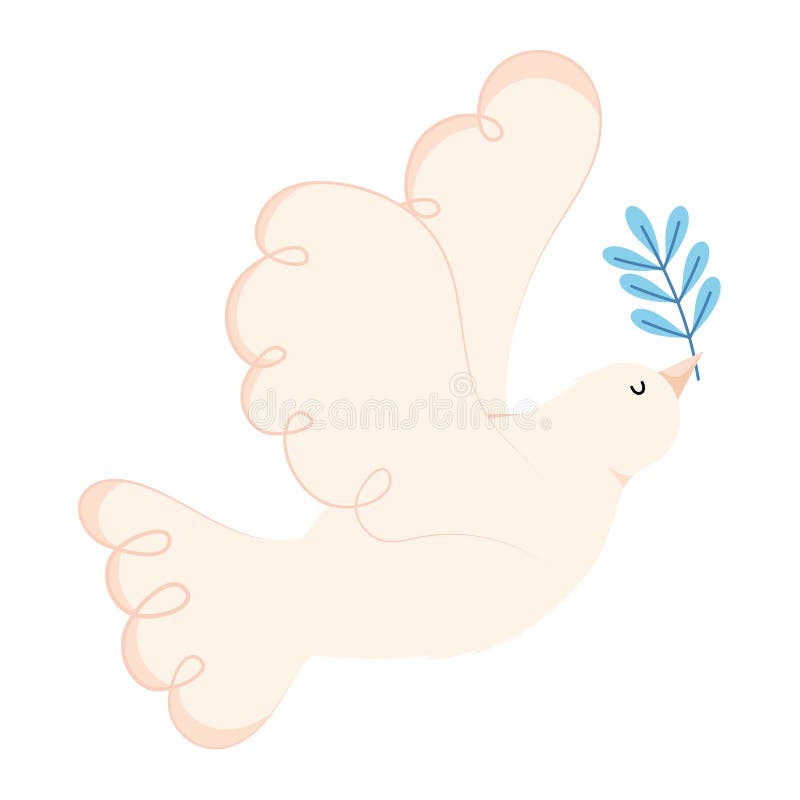 Peace dove and symbol stock illustration. Illustration of inspiration ...
