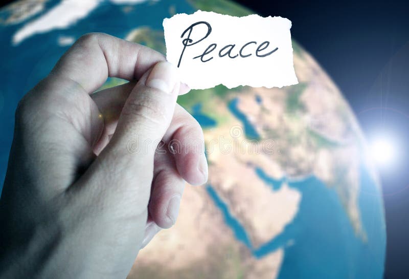 Peace stock image. Image of holding, palm, peace, crumpled - 44866401