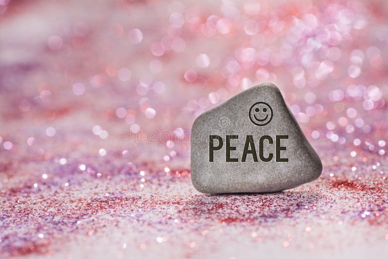 Peace Stone Etching stock image. Image of religion, etched - 11846829