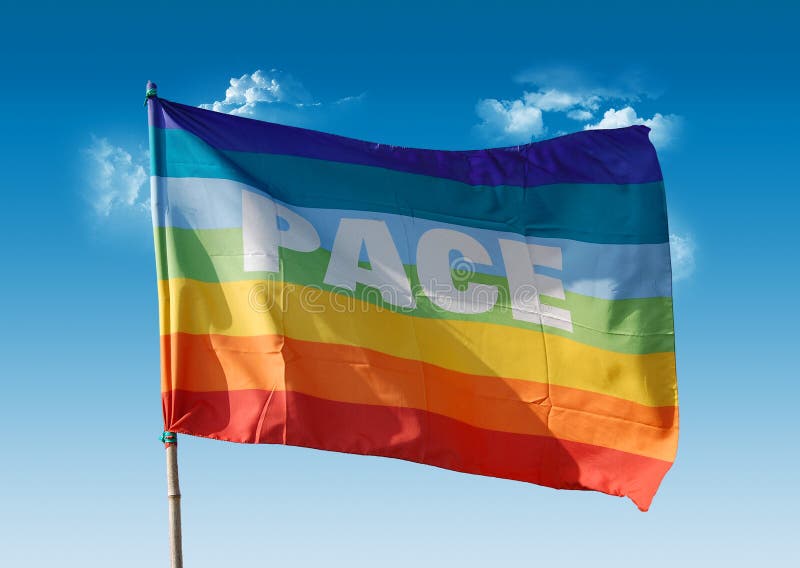 Peace flag stock image. Image of hope, agreement, yellow - 4216231