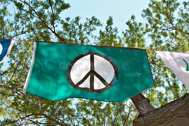 Peace Flag stock image. Image of flag, symbol, peace, rally - 6446529