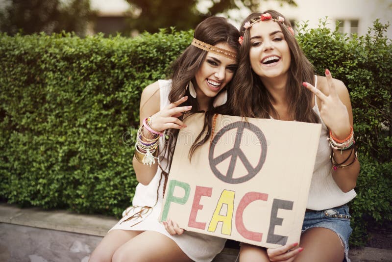 Peace! stock photo. Image of park, enjoyment, billboard - 41879492