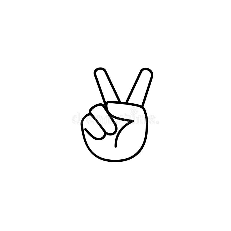 V Fingers Icon Stock Illustrations – 215 V Fingers Icon Stock ...
