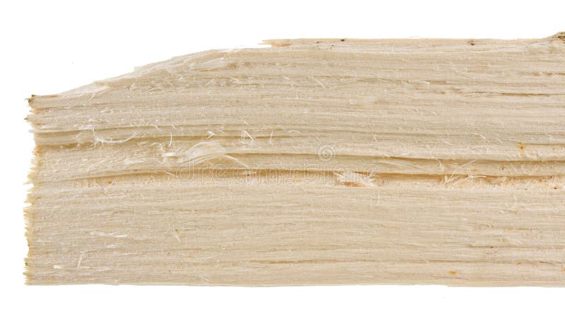 Peace of Hard Wood Isolated on White Background Stock Image - Image of ...