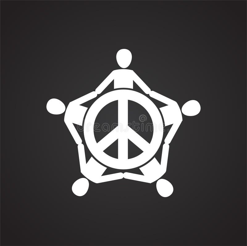 Peace Icon on Background for Graphic and Web Design. Simple Vector Sign ...