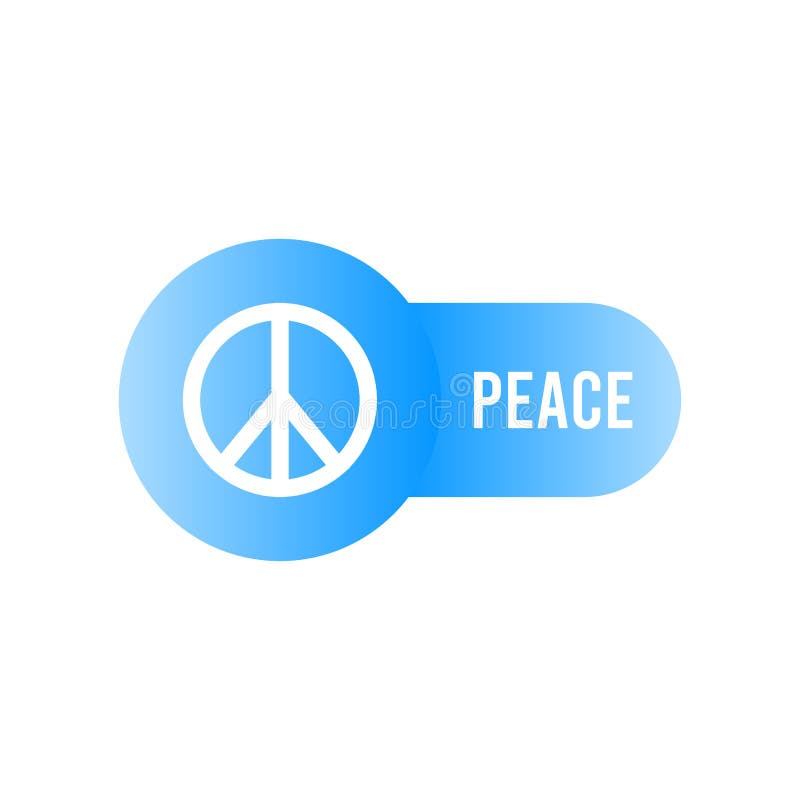Peace Icon. Peace Symbol Minimal Design. Vector Illustration Stock ...