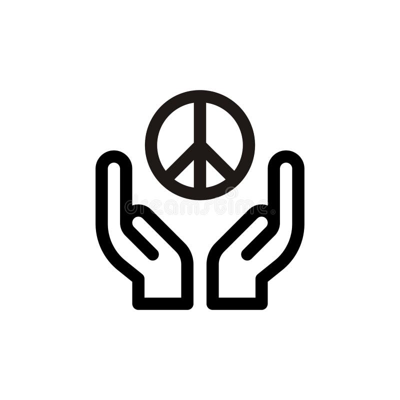 Peace icon vector stock vector. Illustration of peace - 124739412