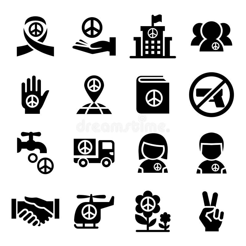 Peace icon stock illustration. Illustration of concept - 72474568