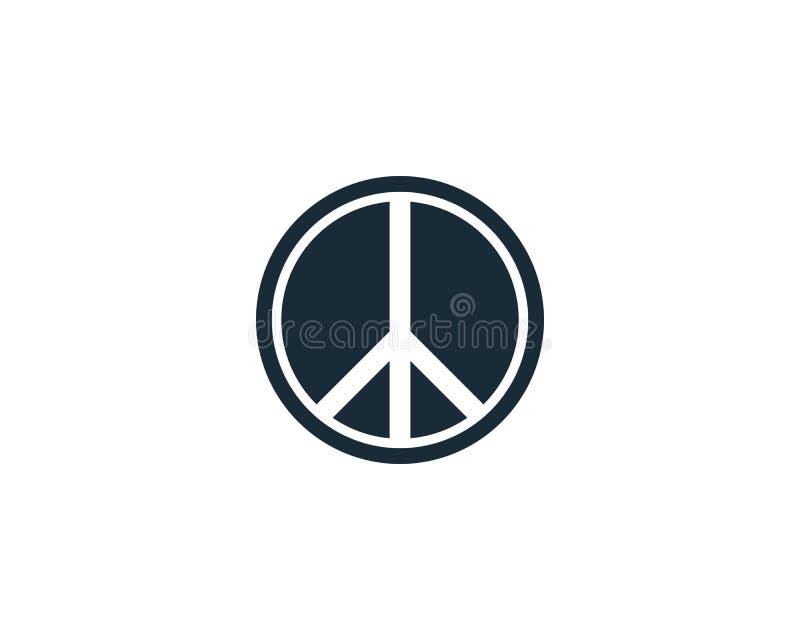 Peace Icon Vector Logo Template Illustration Design Stock Vector ...