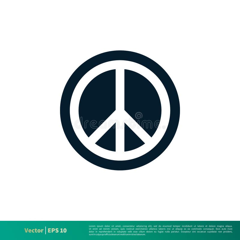 Peace Icon Vector Logo Template Illustration Design EPS 10 Stock Vector ...