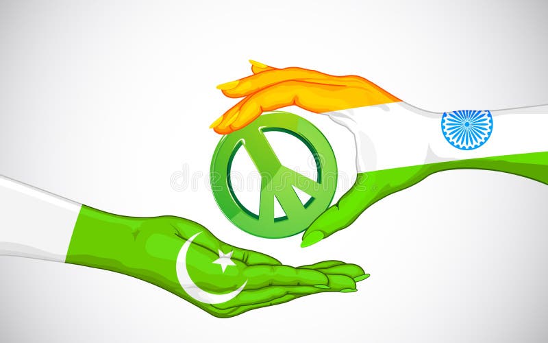 Handshake between India and Pakistan Stock Vector - Illustration of ...