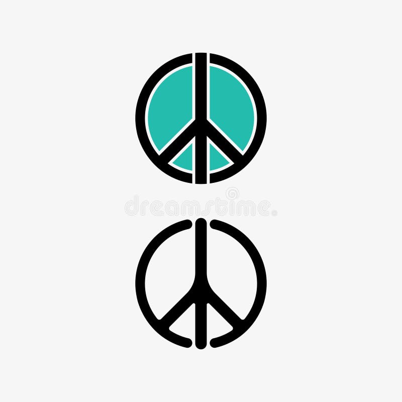 Peace Logo and Design Vector Illustration Concept Design Stock ...