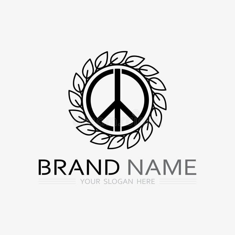 Peace Logo and Design Vector Illustration Concept Design Stock ...