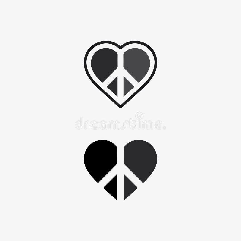 Peace Logo and Design Vector Illustration Concept Design Stock ...