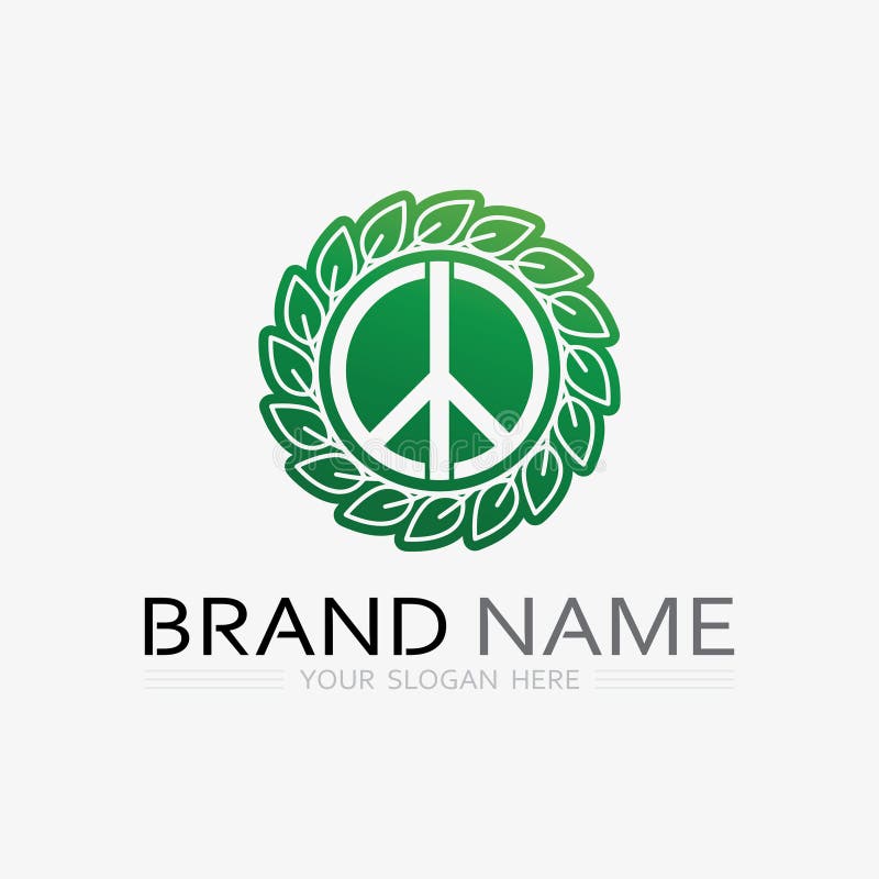Peace Logo and Design Vector Illustration Concept Design Stock ...