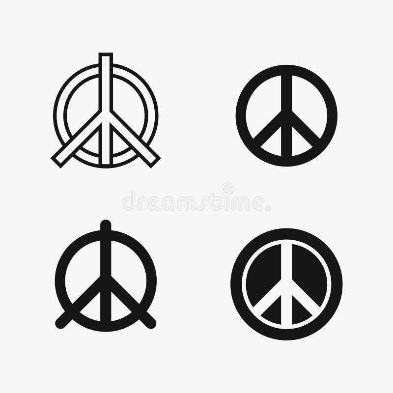 Peace Logo and Design Vector Illustration Concept Design Stock ...