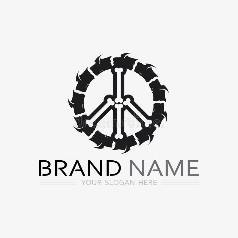 Peace Logo and Design Vector Illustration Concept Design Stock ...