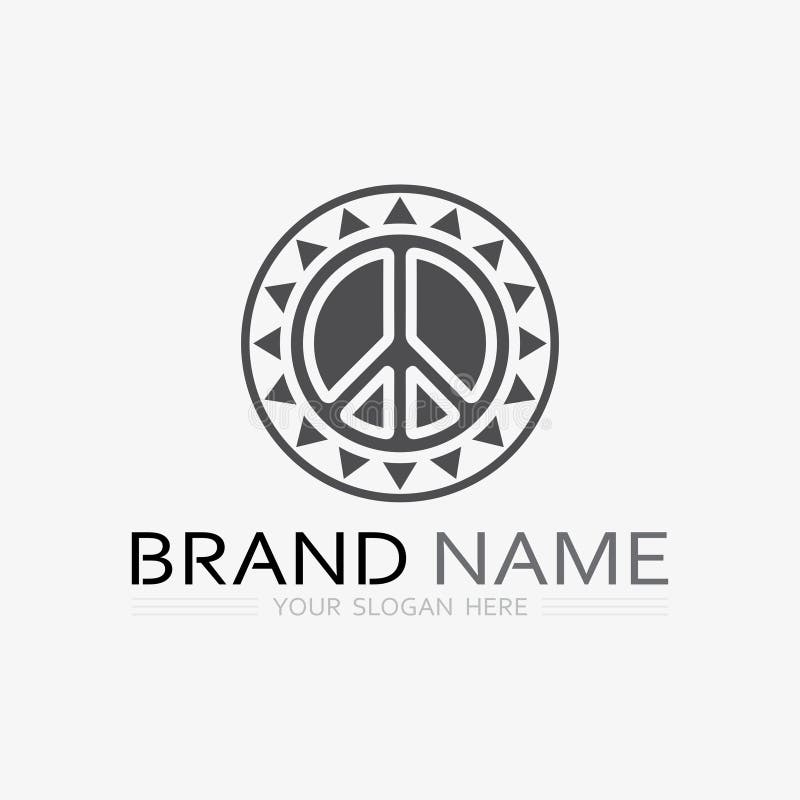 Peace Logo and Design Vector Illustration Concept Design Stock ...