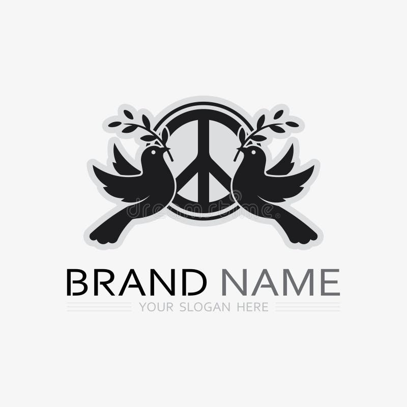 Peace Logo and Design Vector Illustration Concept Design Stock ...