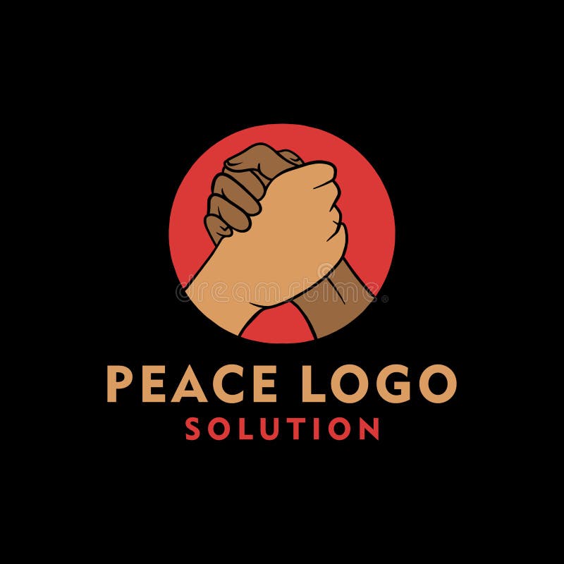 Peace Logo Vector Design Illustration Emblem Stock Vector ...