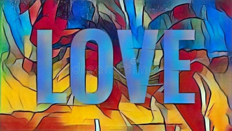 Peace Love Abstract Background Illustrations Stock Illustration ...