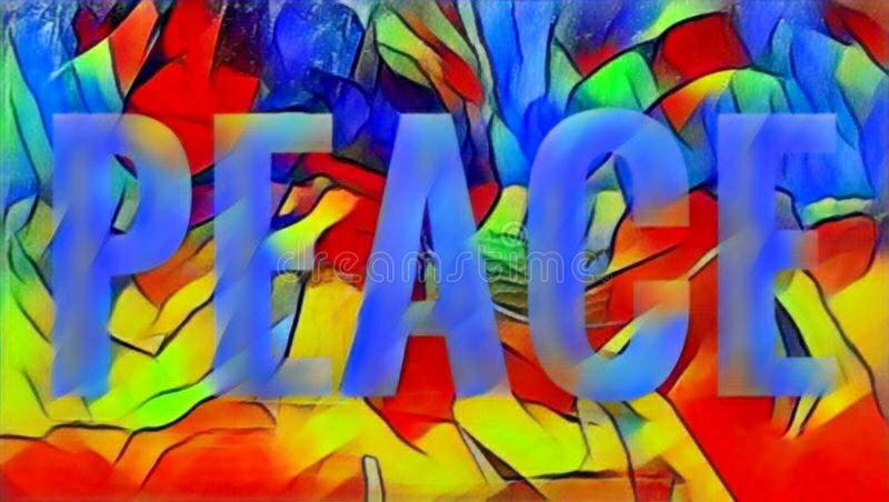 Peace Love Abstract Background Illustrations Stock Illustration ...