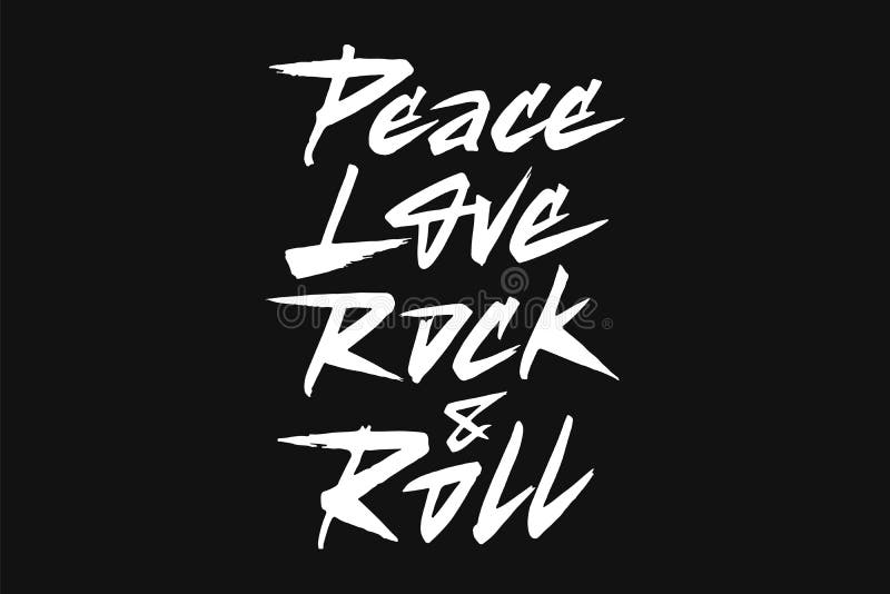 Peace Love Rock Roll Stock Illustrations – 336 Peace Love Rock Roll ...