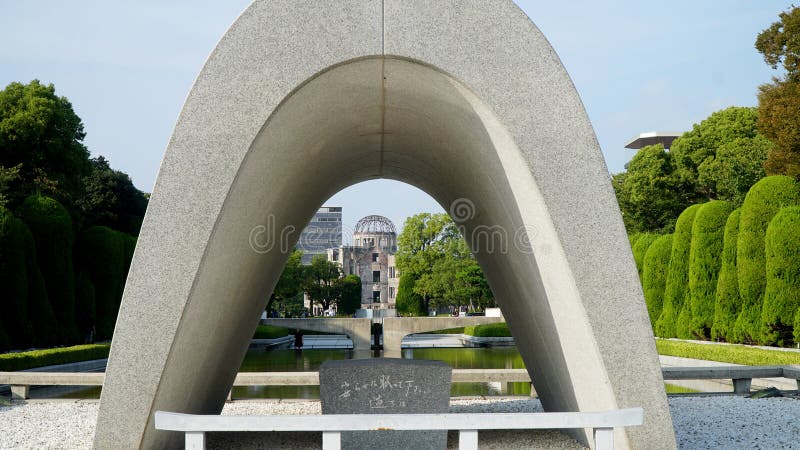The Peace Memorial Park. Hiroshima, Japan. Editorial Stock Photo ...