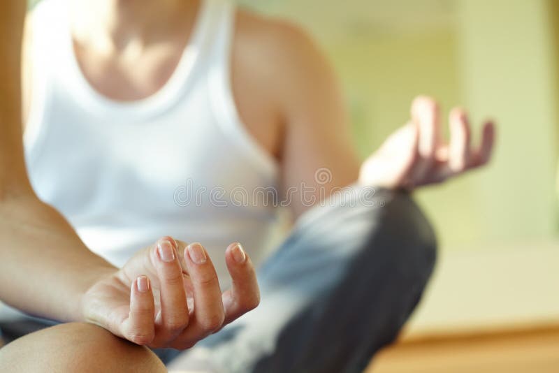 Peace of mind stock photo. Image of feminine, meditation - 28376748
