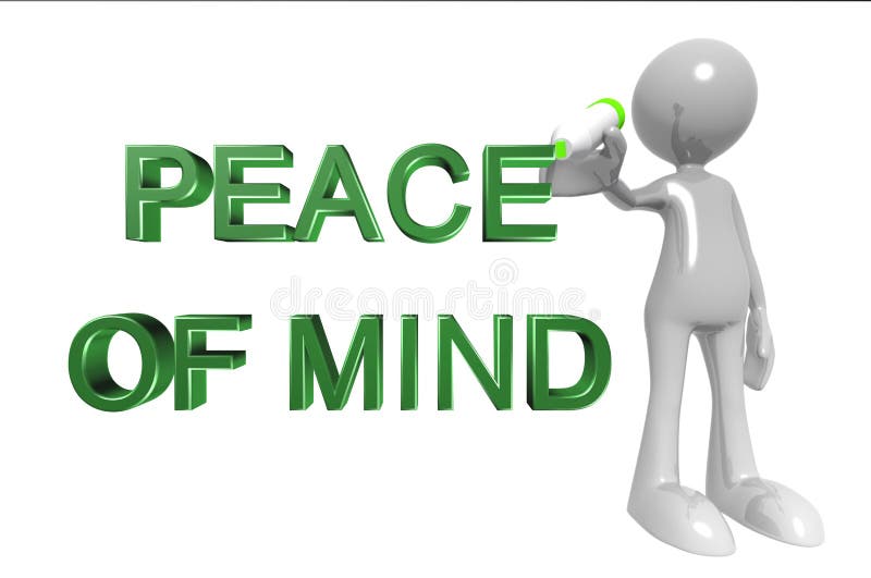 Peace of mind padlock stock illustration. Illustration of business ...