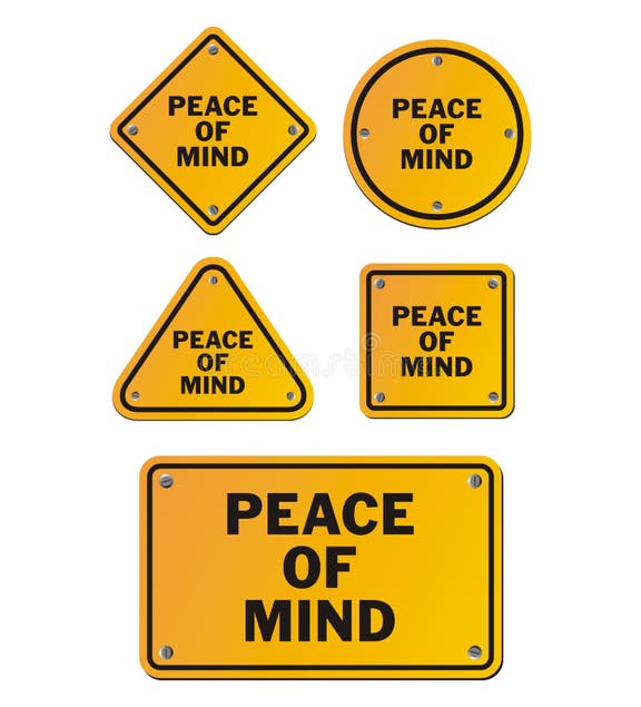 Peace of mind signs stock illustration. Illustration of mindfulness ...