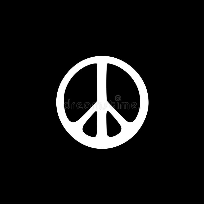 Peace - Minimalist and Simple Silhouette - Vector Illustration Stock ...