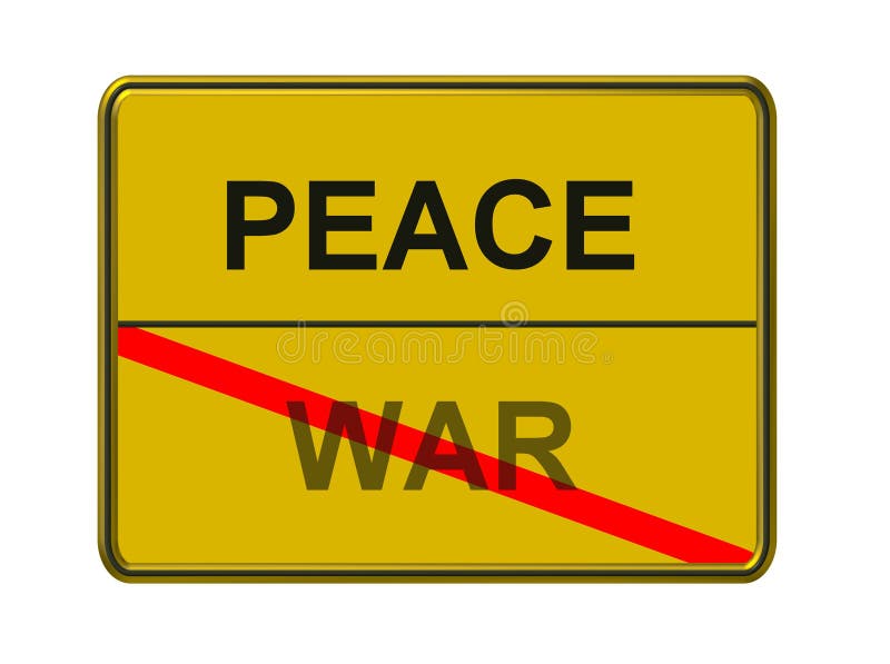Peace not war stock illustration. Illustration of advocacy - 5981270
