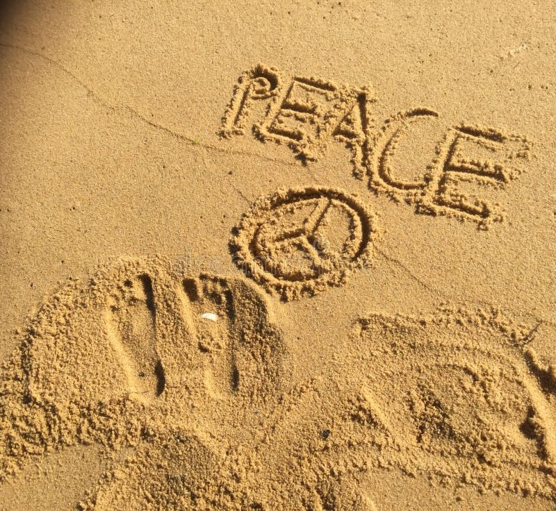 Peace by the ocean stock photo. Image of peaceful, peace - 84946954