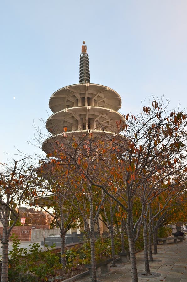 Peace Pagoda in the Fall stock image. Image of japantown - 63431859