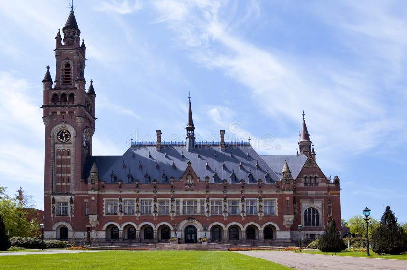 Peace Palace International Court of Justice ICJ Stock Image - Image of ...