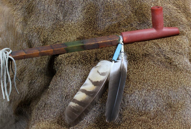 Peace Pipe stock image. Image of tabacco, craftsmanship - 23583003