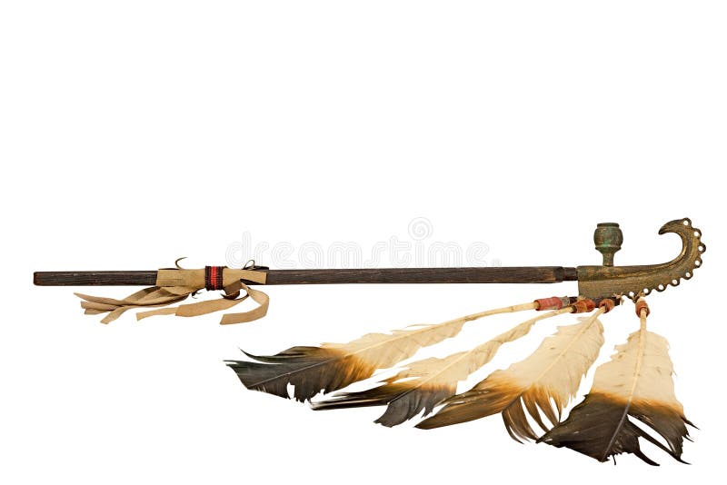 Peace Pipe stock image. Image of calumet, studio, native - 39039731