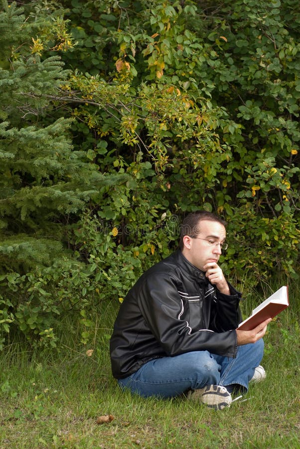 Peace and Quiet stock photo. Image of alone, park, jeans - 6449274