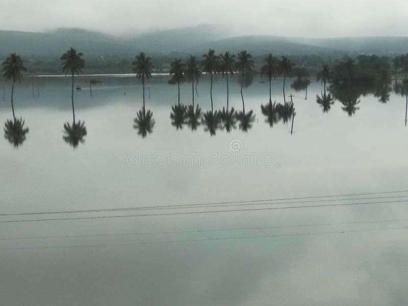Bagalkot back water stock image. Image of water, peace - 110803971