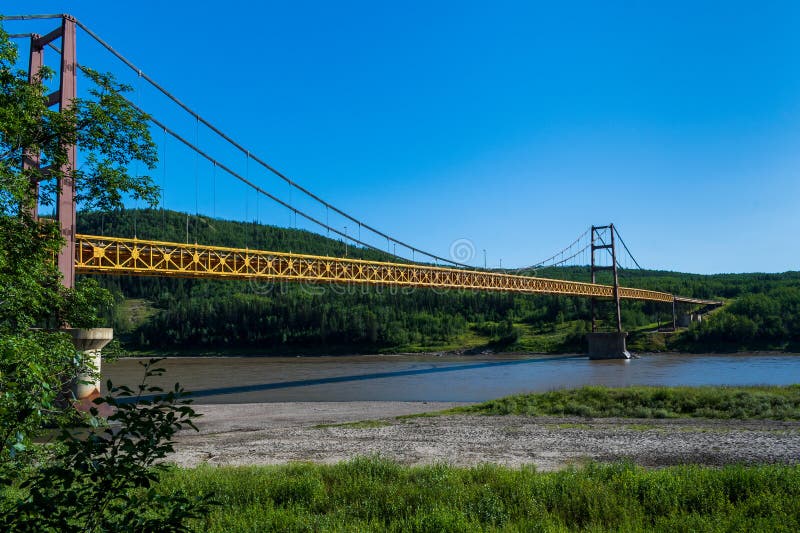 Peace River Bridge, Alberta, Canada Stock Photo - Image of alberta ...