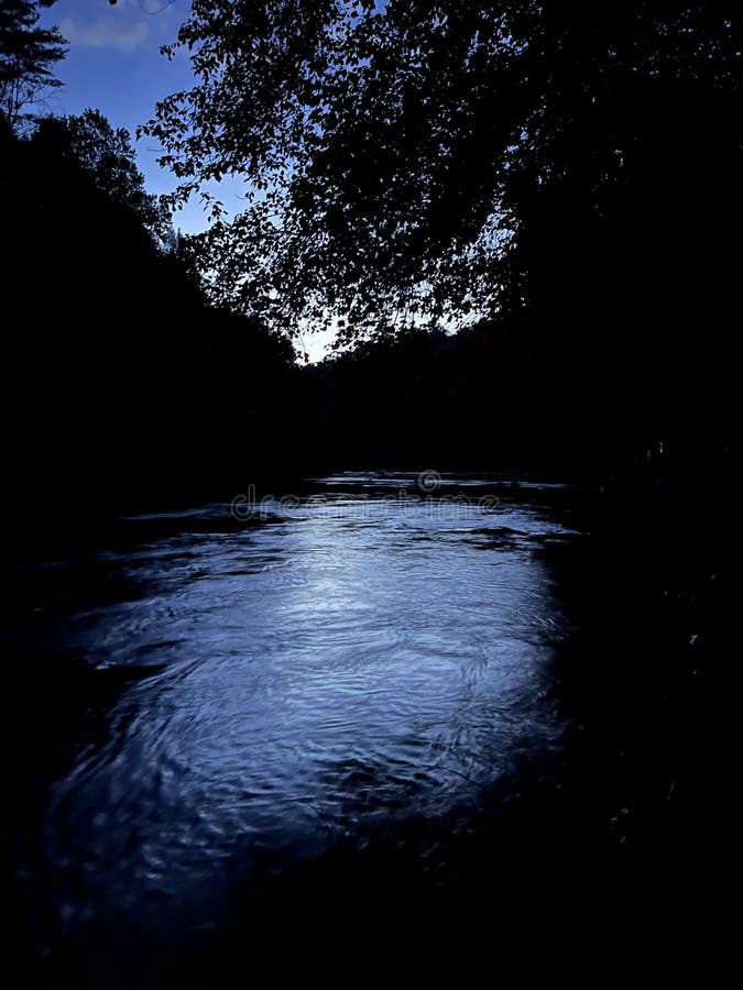 Peace on the River stock image. Image of peace, night - 254097069